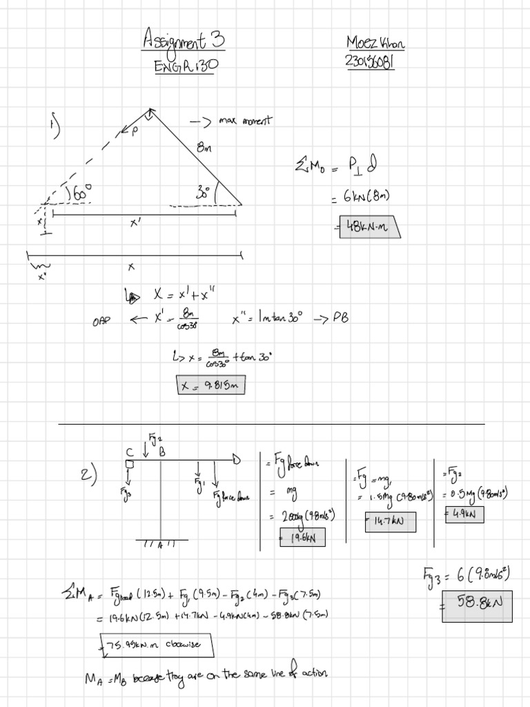Statics Assignments | PDF