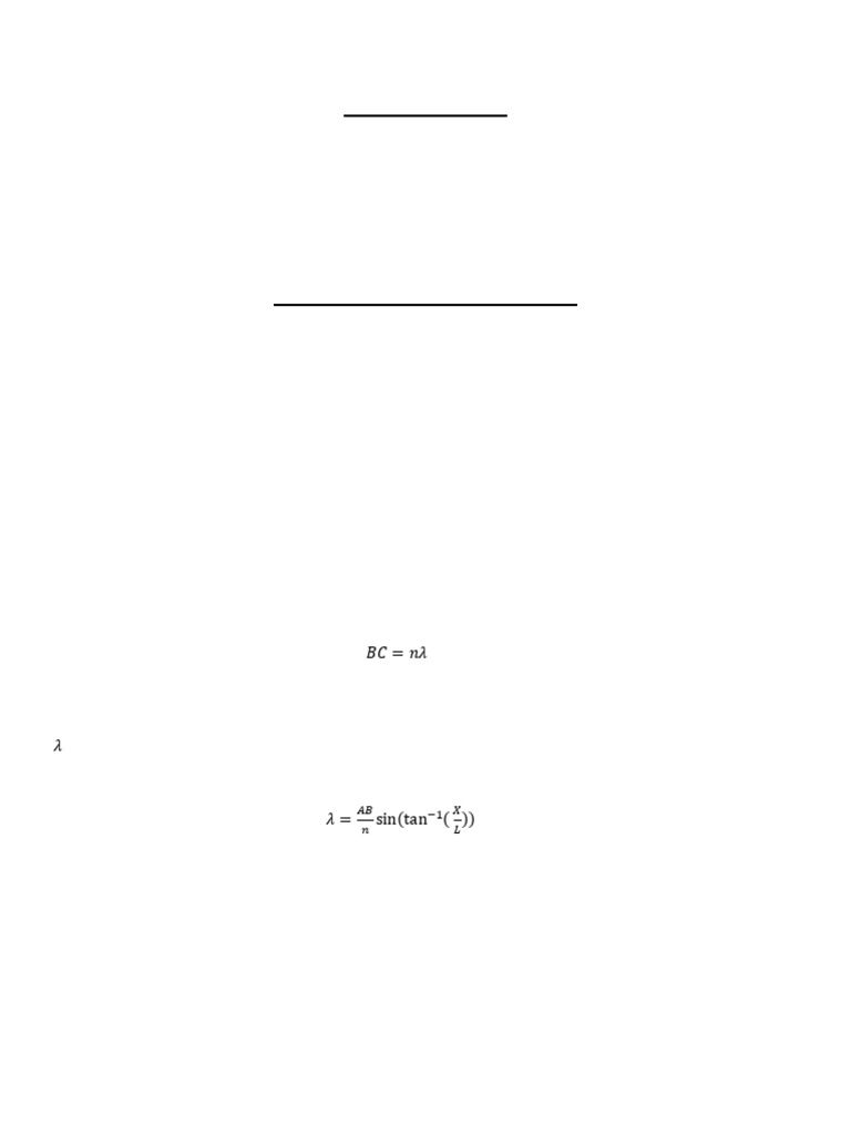 Experiment 1 Two Slit Interference | PDF | Diffraction | Wavelength