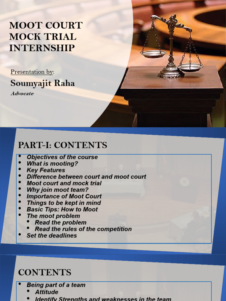 Essential Guide to Moot Court Skills | PDF | Mootness | Judgment (Law)