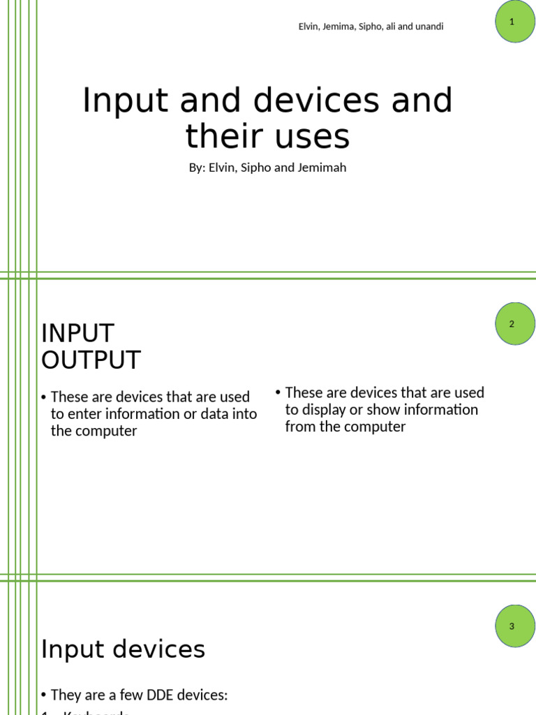 Group 2 Input Output Devices | PDF | Image Scanner | Computer Keyboard