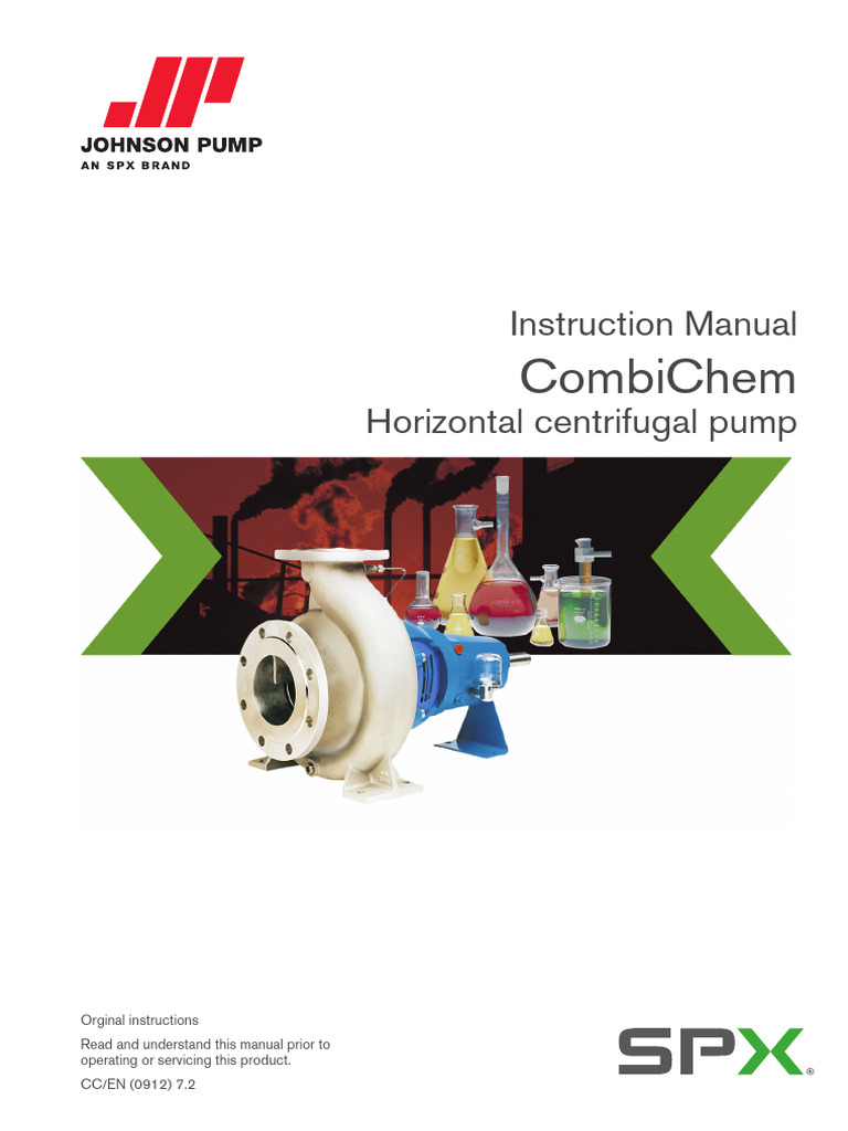 CombiChem Pump Instruction Manual | PDF | Bearing (Mechanical) | Pump