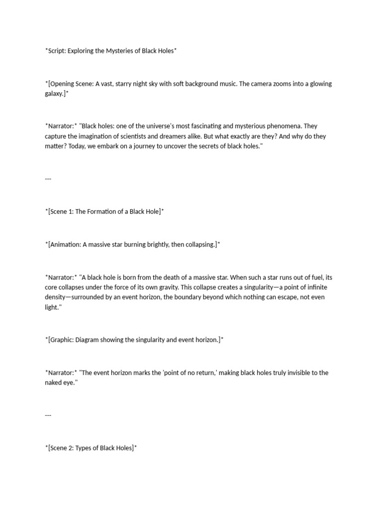 Document | PDF | Black Hole | Stars