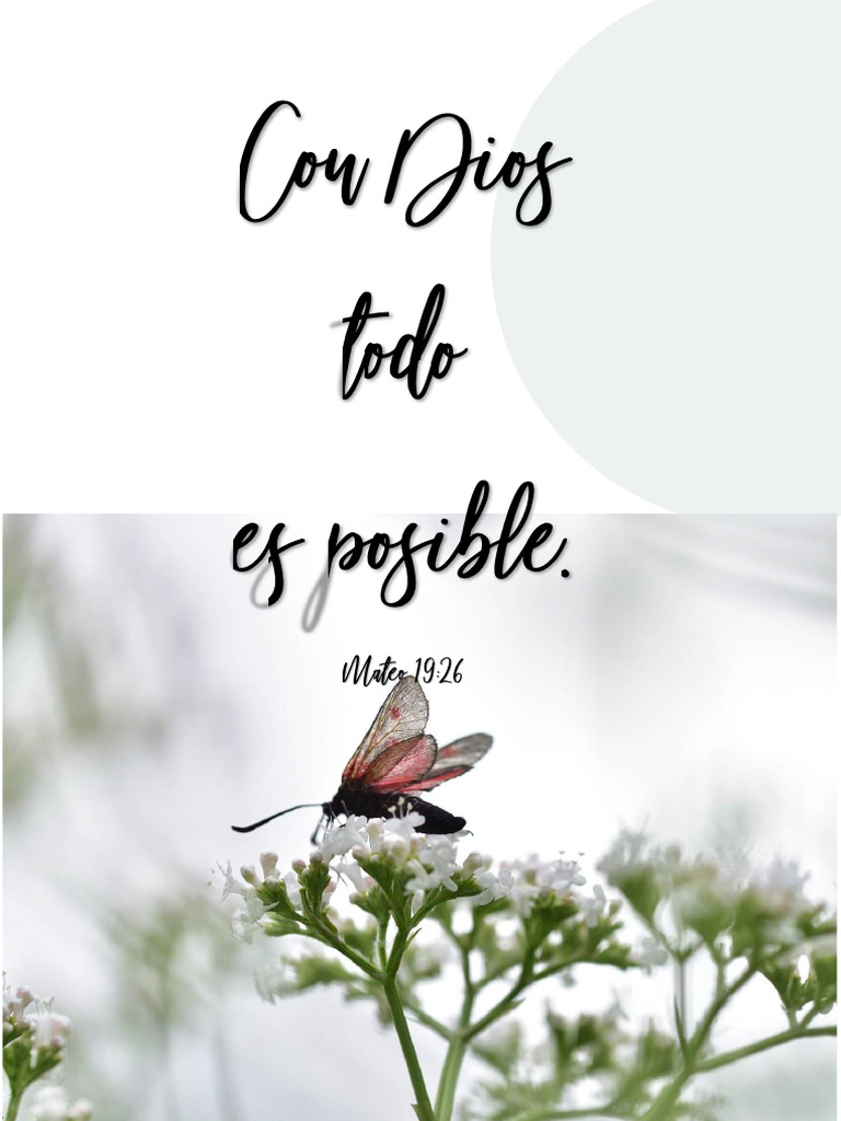 Con Dios Todo Es Posible | PDF