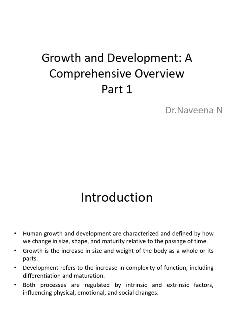 Human Growth and Development - 1 | PDF | Adolescence | Cellular ...
