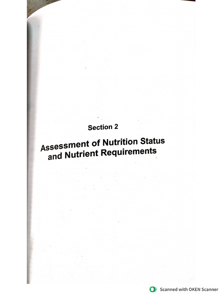 Nutritional Assessment Textbook of Human Nutrition by Bamji | PDF