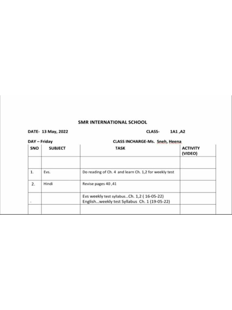 Grade 1 Homework | PDF