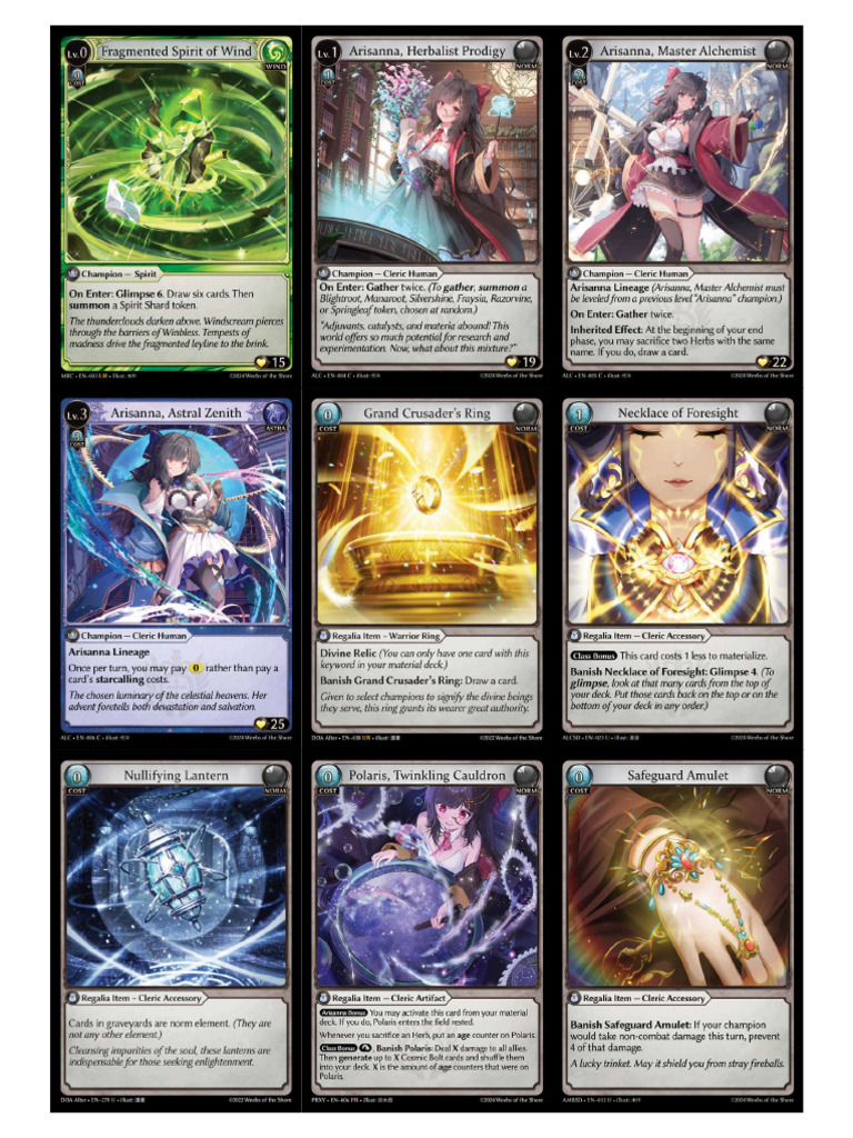 Arisanna Decklist | PDF