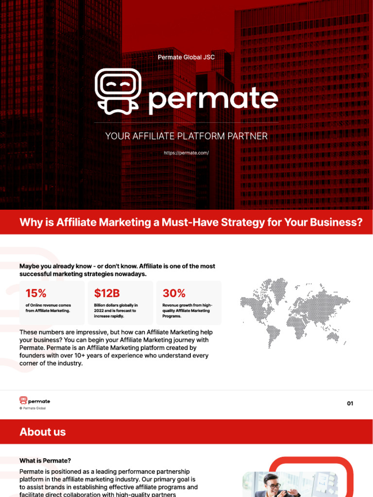 Eng-Permate-Company-Intro | PDF | Marketing | Affiliate Marketing