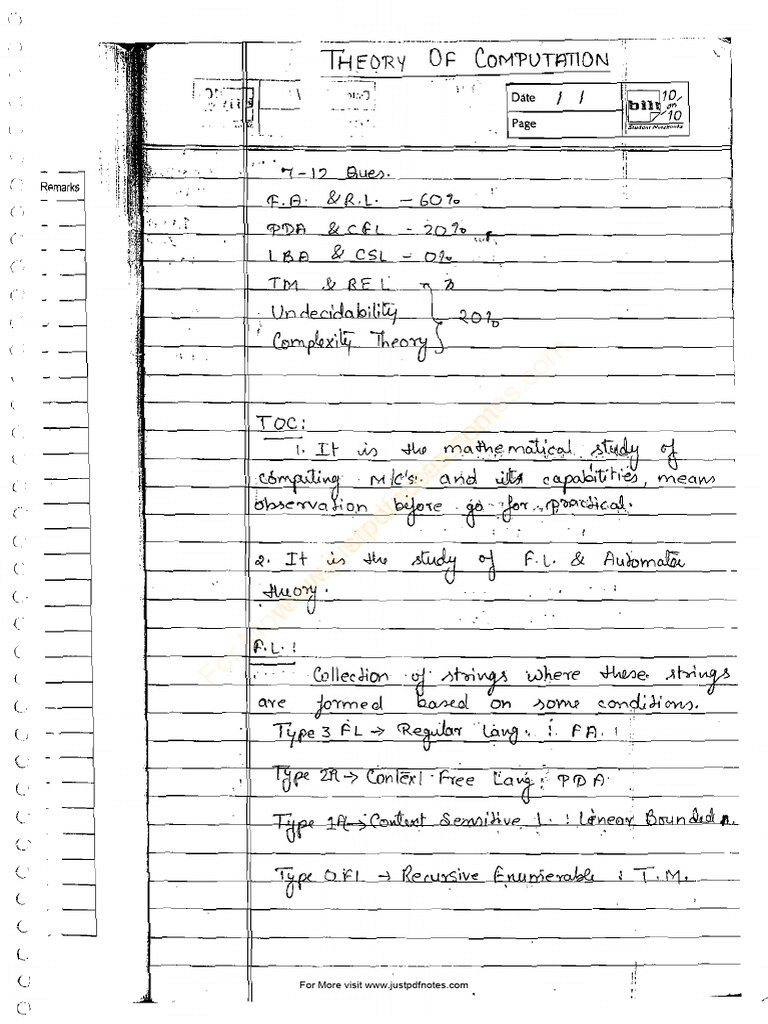 Theory of Computation_2 | PDF
