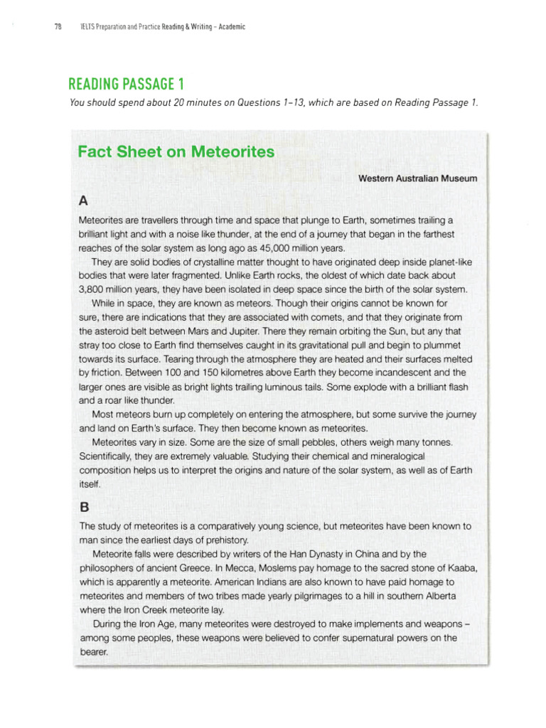 IELTS Practice Reading Sample | PDF