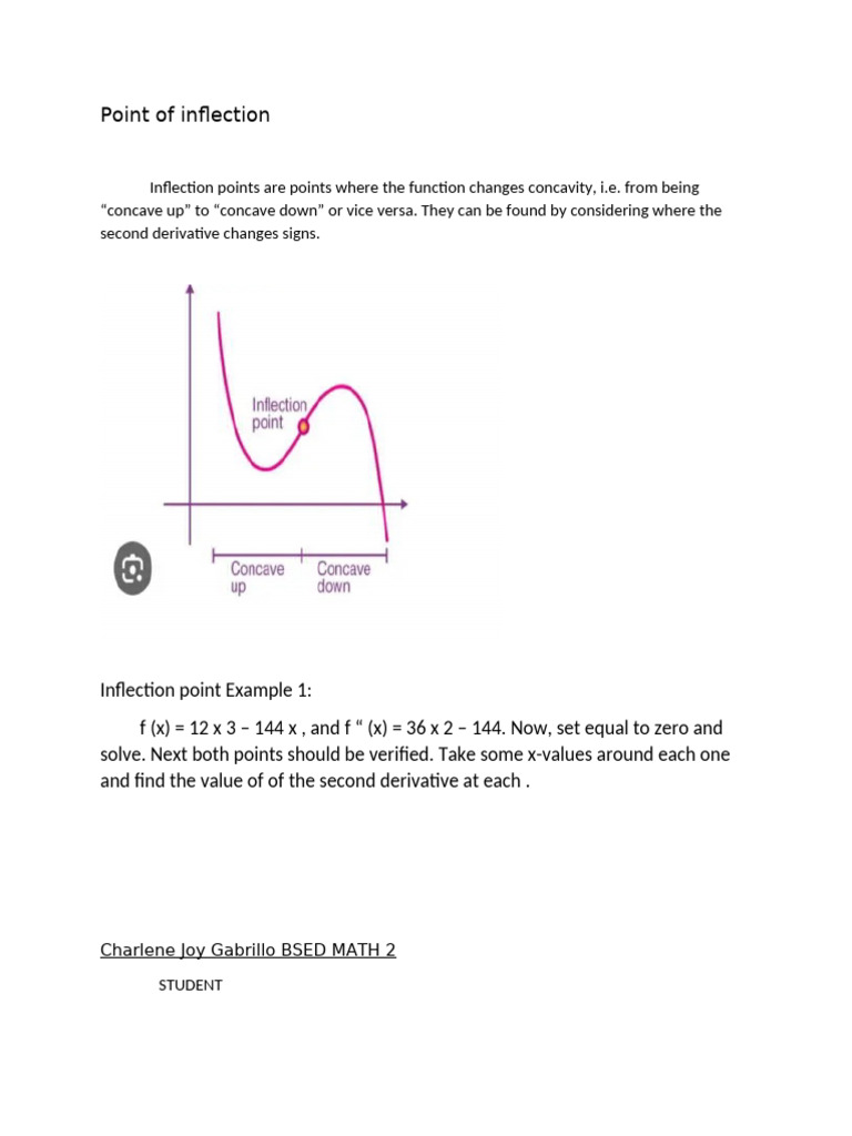 Understanding Inflection Points | PDF