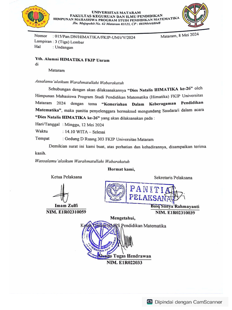 Alumni HIMATIKA FKIP Unram | PDF