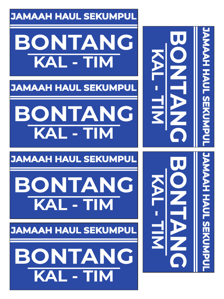 Stiker Haul 2 | PDF