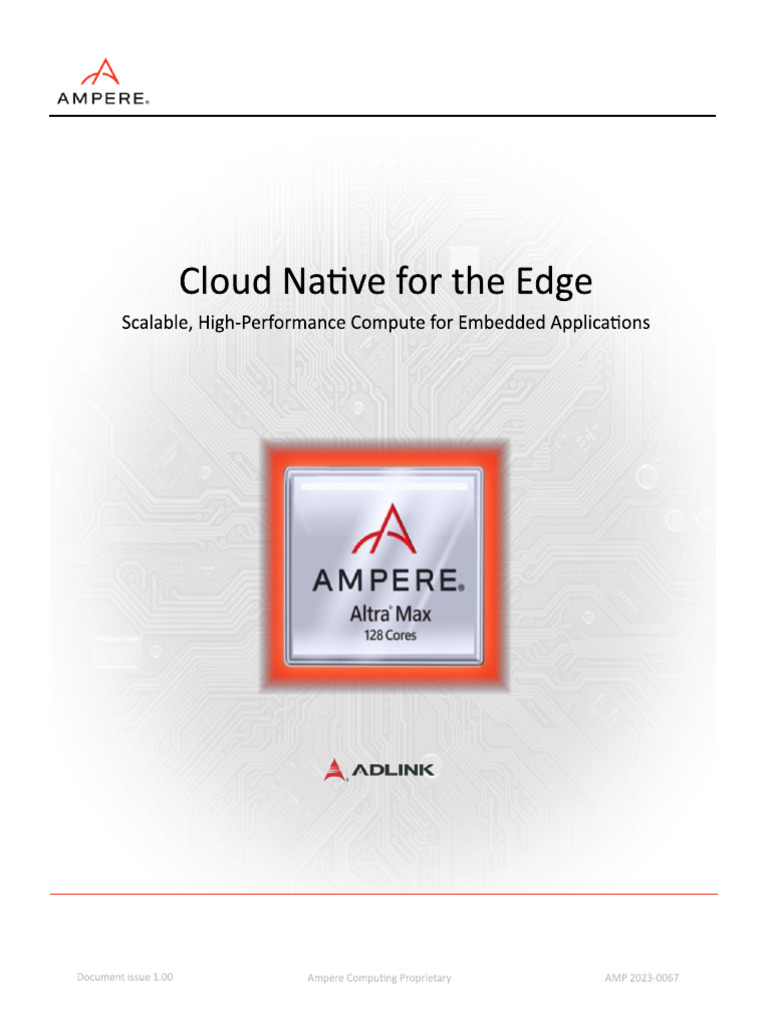 Ampere InfoBrief Cloud Native at The Edge | PDF | Multi Core Processor | Central Processing Unit