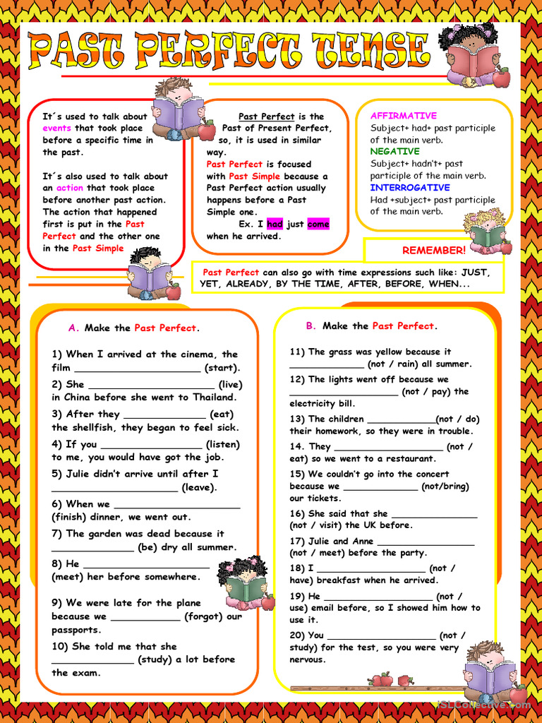 PAST PERFECT TENSE | PDF | Perfect (Grammar) | Verb