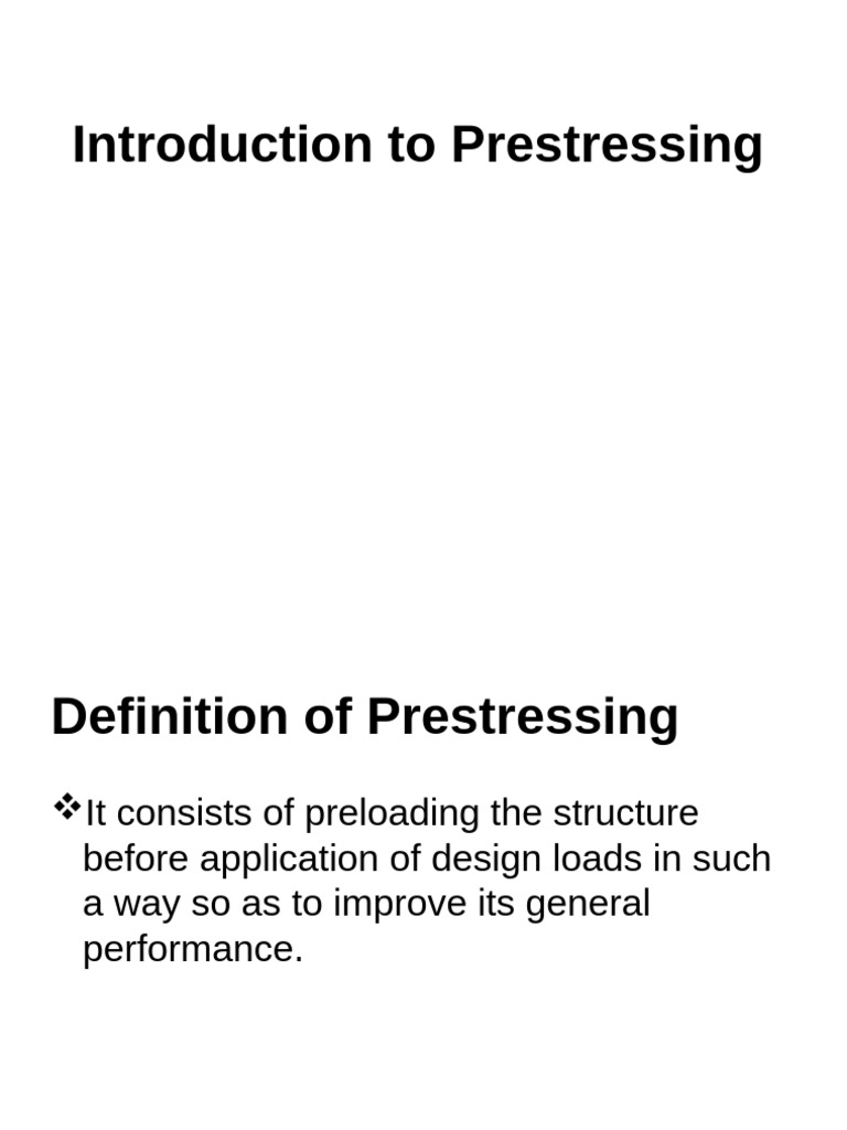 Introductionto Prestressing | PDF | Prestressed Concrete | Mechanics