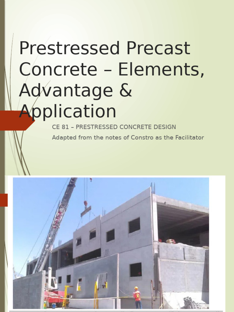 1.2 Prestressed Precast Concrete – Elements, Advantage & | PDF ...
