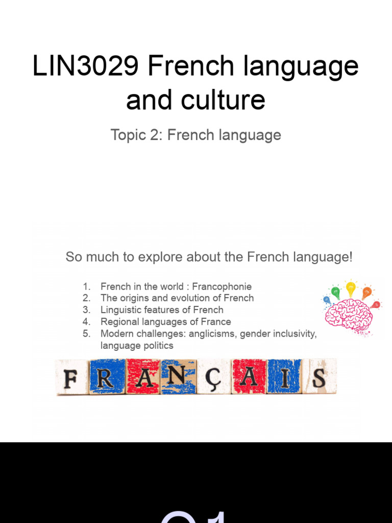 LIN3029 2. French Language | PDF | Gaul | French Language