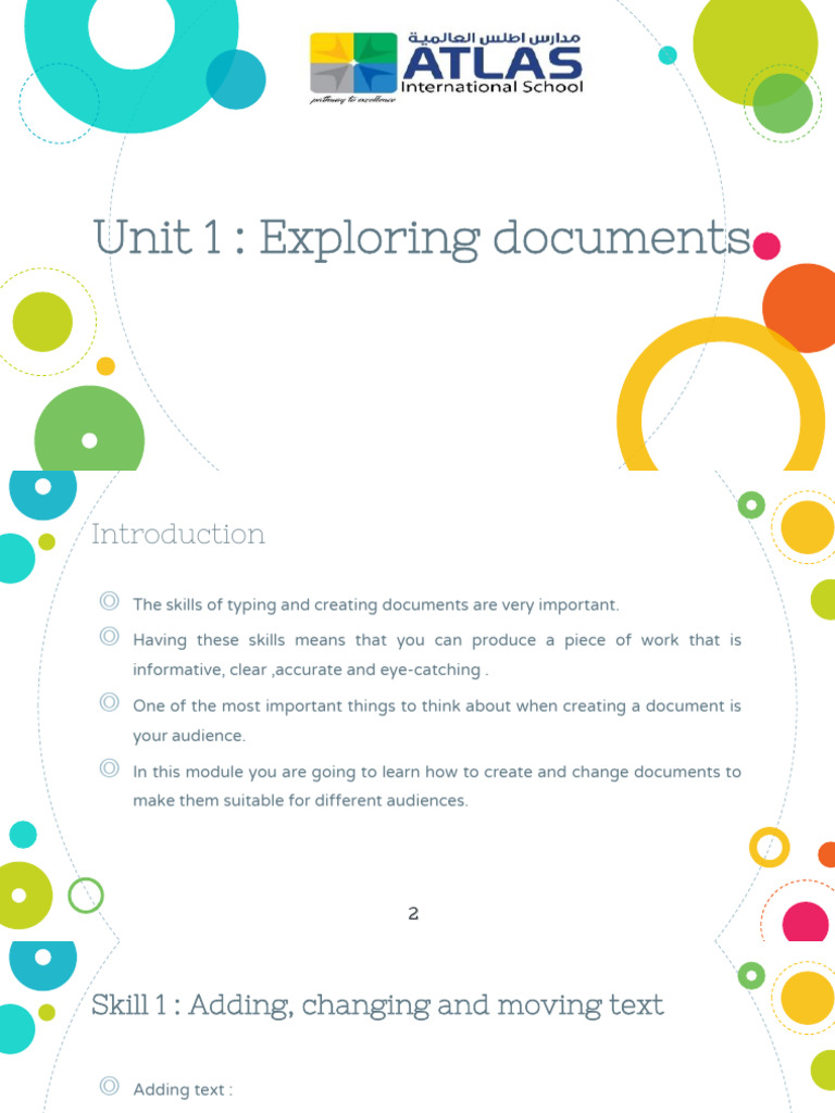 Unit 1 - Exploring Documents-Skill 1 | PDF