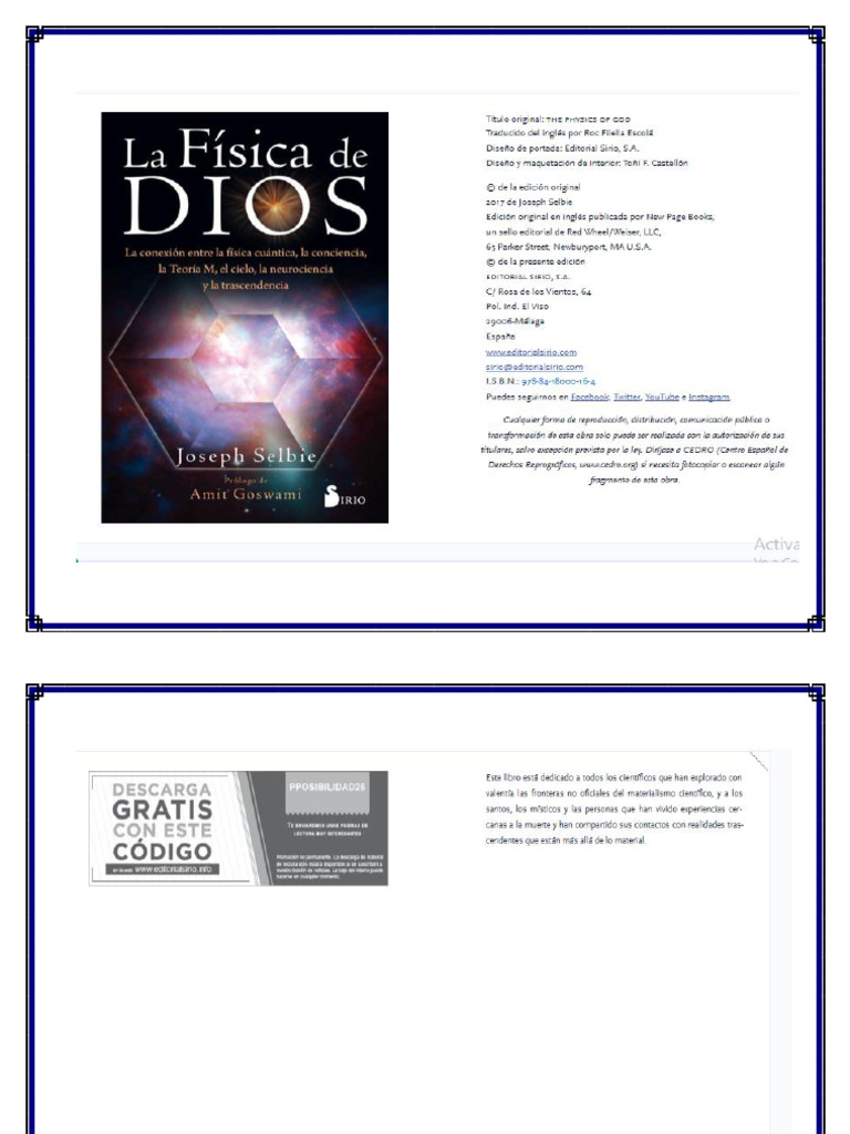 La Fisica de Dios Joseph Selbie Compress | PDF