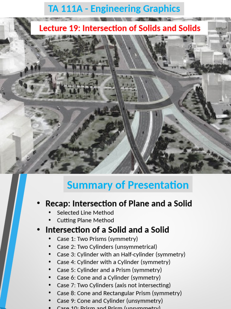 L19_Intersection of Solids | PDF | Euclidean Geometry | Geometry