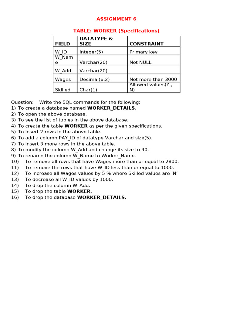 File Assignment 6 | PDF