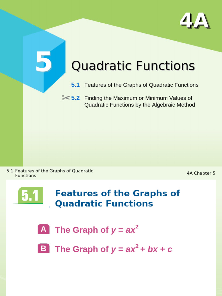 NCM (2nd) PPT4A05 e | PDF | Quadratic Equation | Algebra