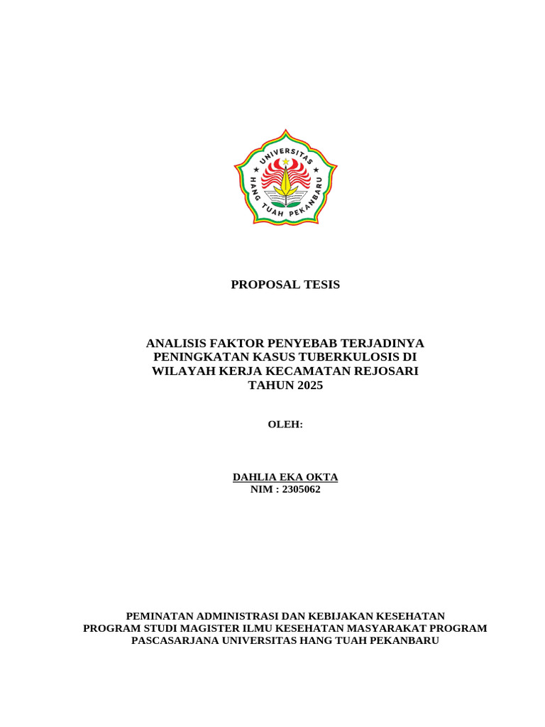 Proposal Dahlia Eka Okta | PDF