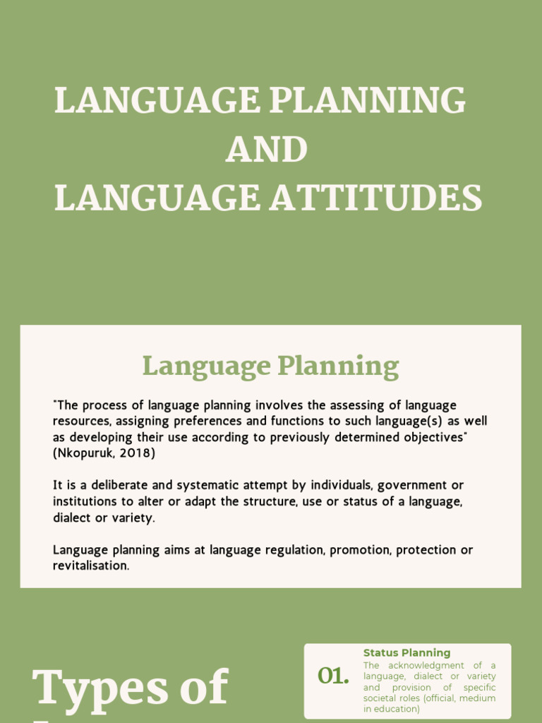Language Planning and Attitudes | PDF | English Language | Korean Language