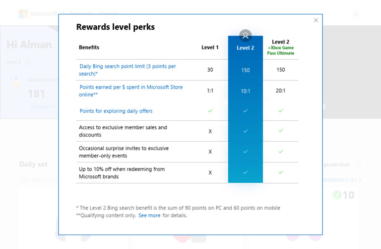 Microsoft Rewards - Points | PDF | Computing | Microsoft