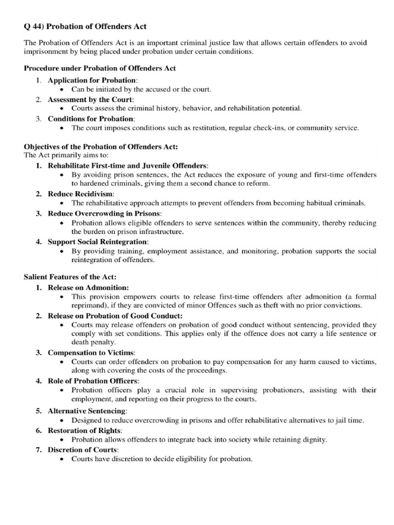 Probation and Parole | PDF