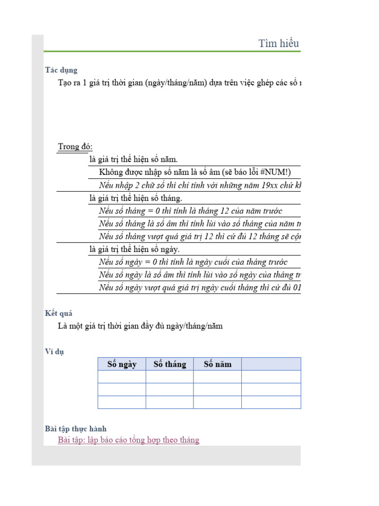 C3-B01 - Hàm DATE | PDF