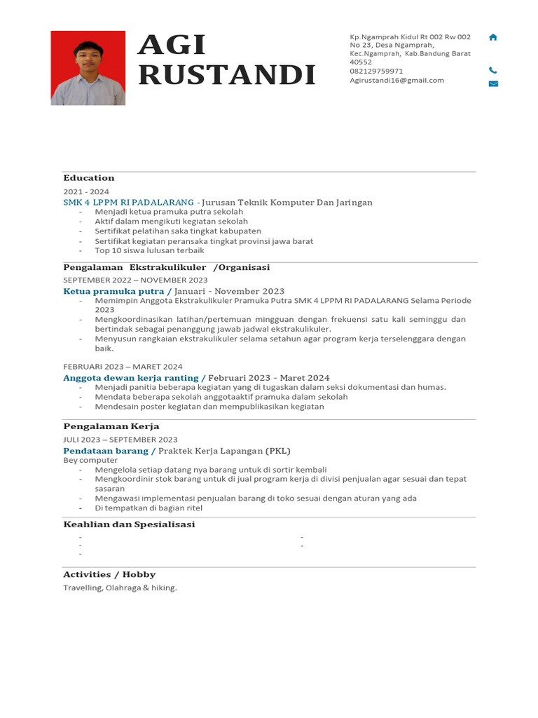 LamaranAgi Rustandi | PDF