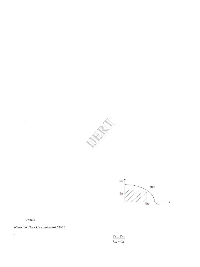 Study The Characteristics of PV Module Using A Sun Simulator ...