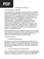 Uri NG Pambubulas o Pambubully | PDF