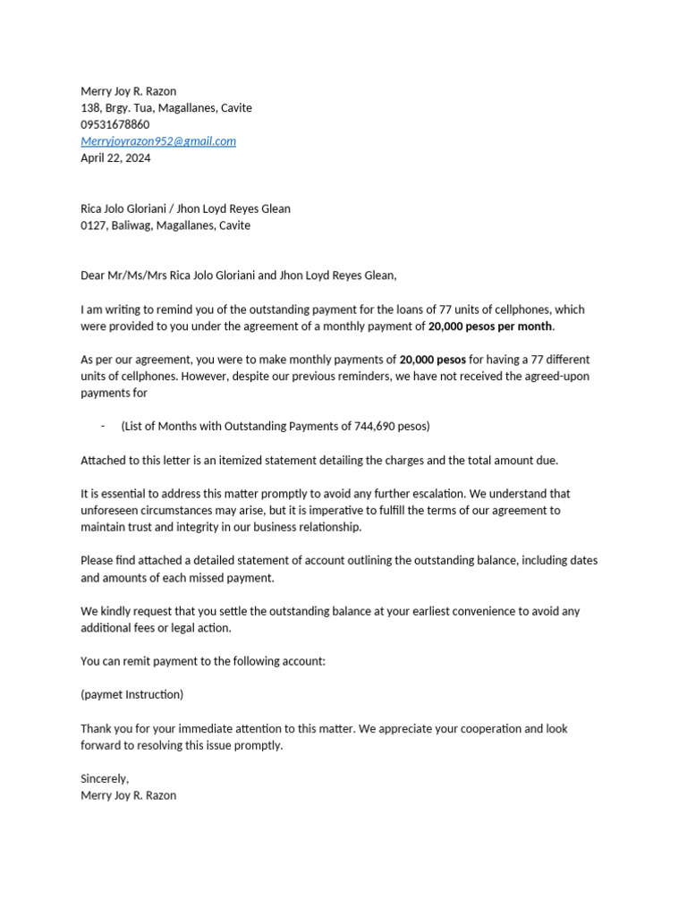 Demand Letter | PDF