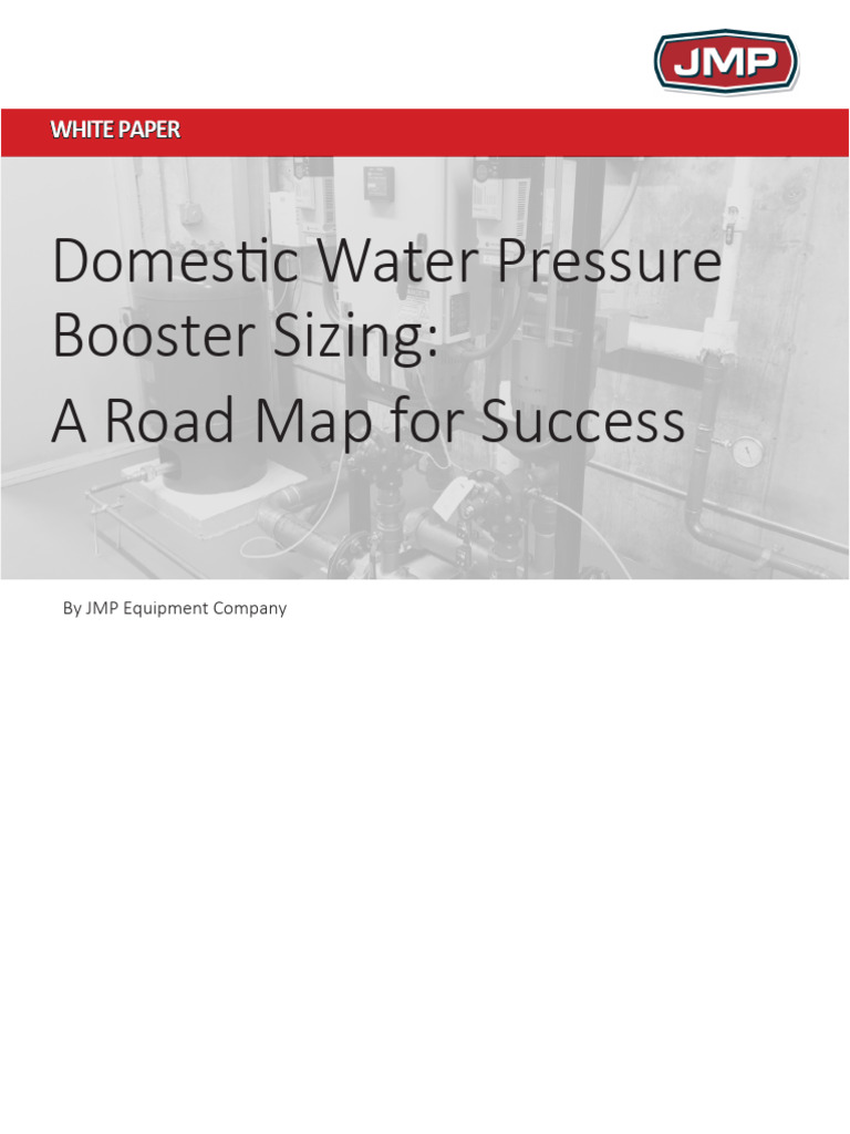 Water Pressure Booster Sizing Guide | PDF | Pump | Mechanical Engineering