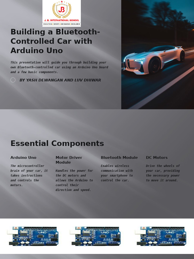Building A Bluetooth Controlled Car With Arduino Uno Pdf Arduino Direct Current