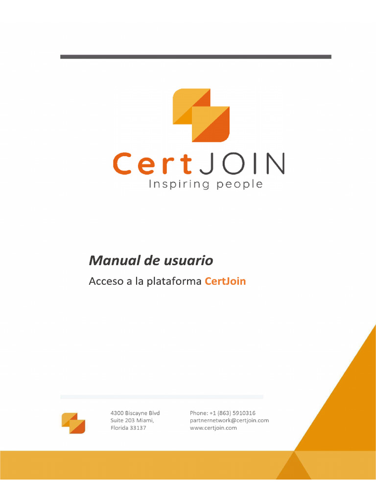 Manual Usuario CERTJOIN ISO 27001 | PDF