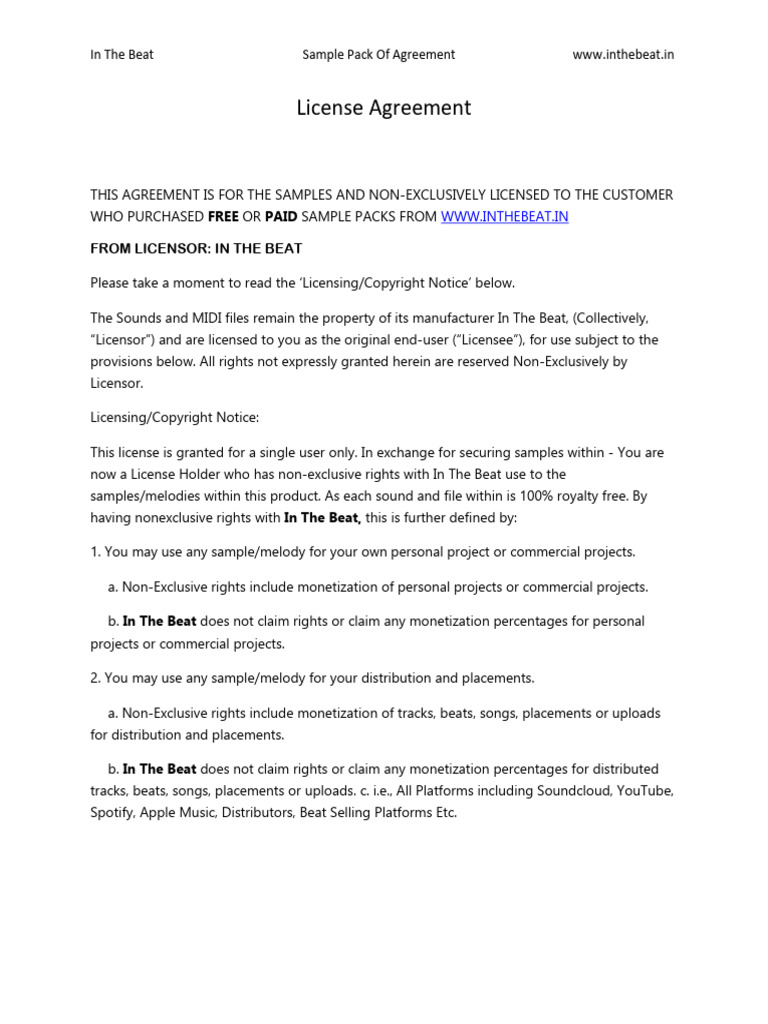 Licence Agreement | PDF | License | Monopoly (Economics)