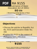 Ra 9155 | PDF | Governance | Curriculum