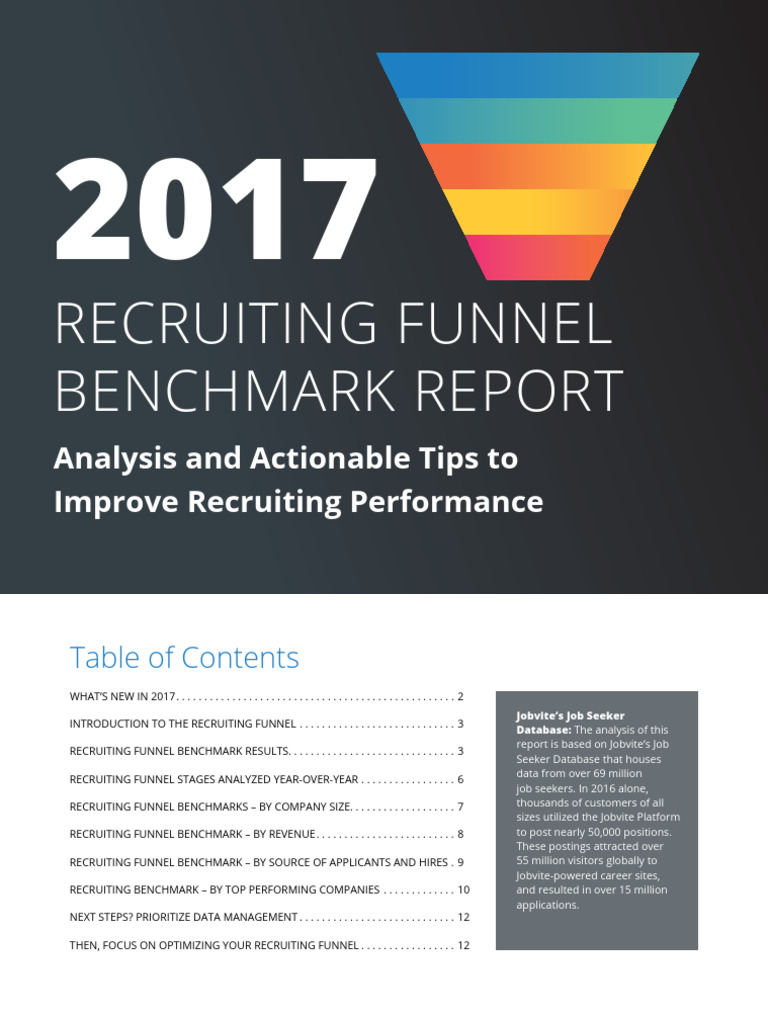 Jobvite 2017 Recruiting Funnel Benchmark Report | PDF | Recruitment ...