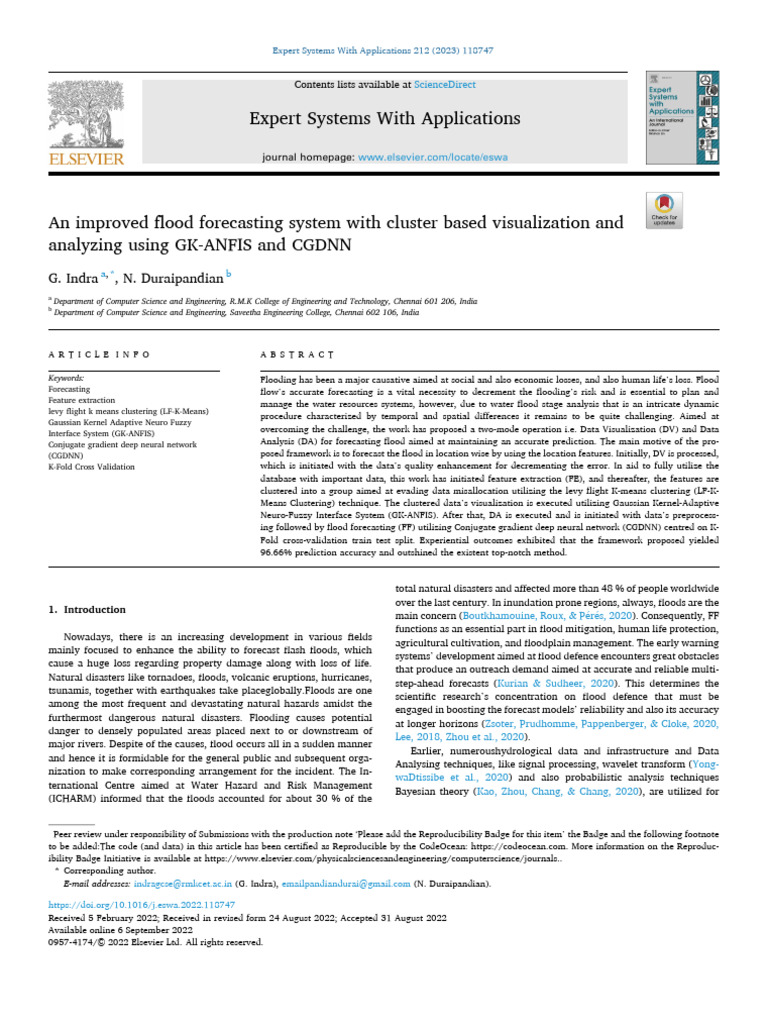 6. an Improved Flood Forecasting System With Cluster Based Visualization And | PDF | Cluster ...