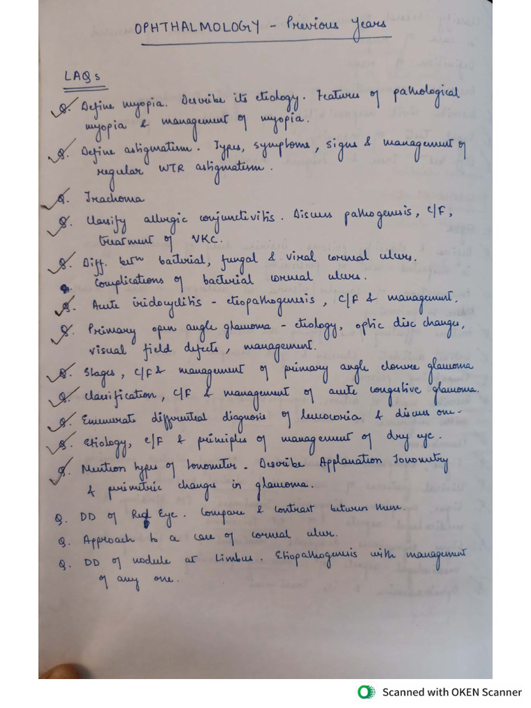 3rd MBBS Previous Years Questions | PDF