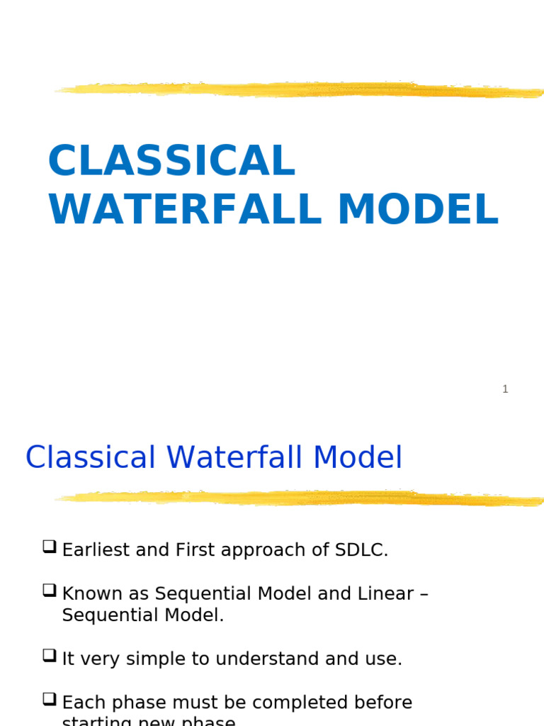CSE320 Classical Waterfall Model | PDF | Software Development Process ...