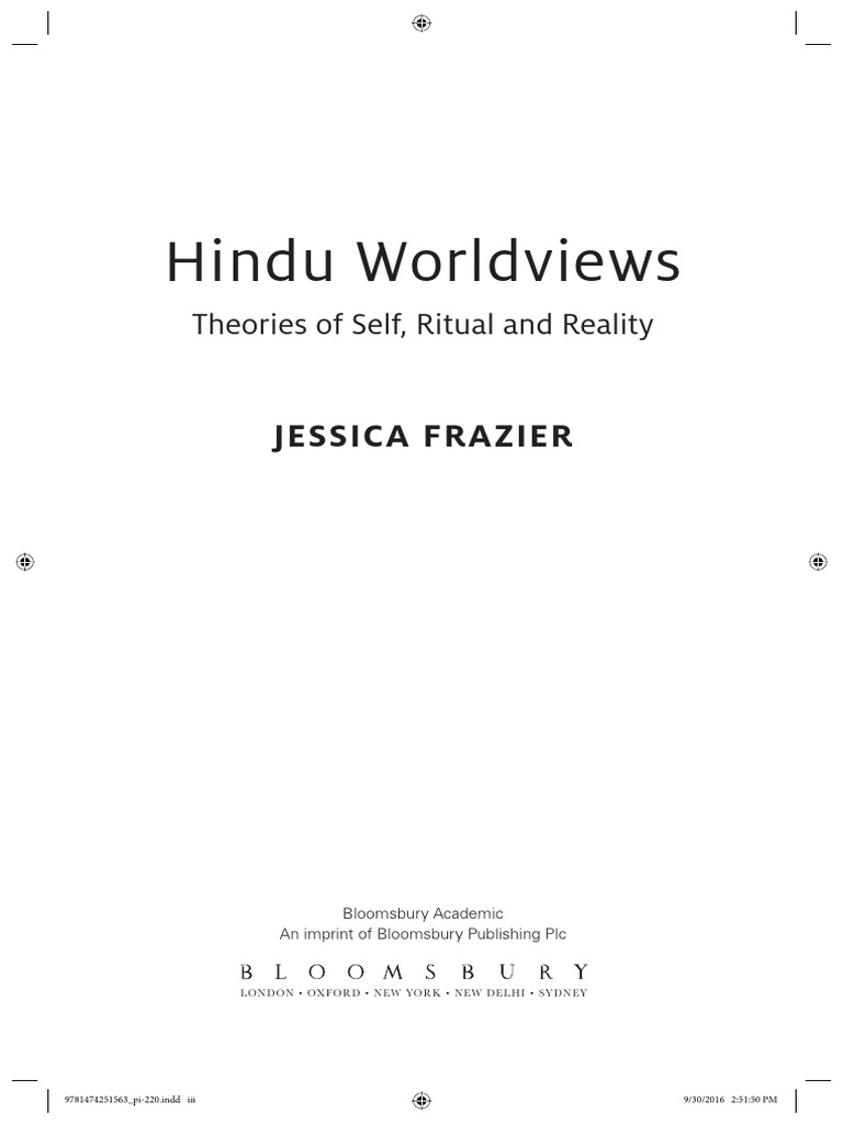 Hindu Worldviews Theories of Self Ritual | PDF | Ātman (Hinduism) | Reason