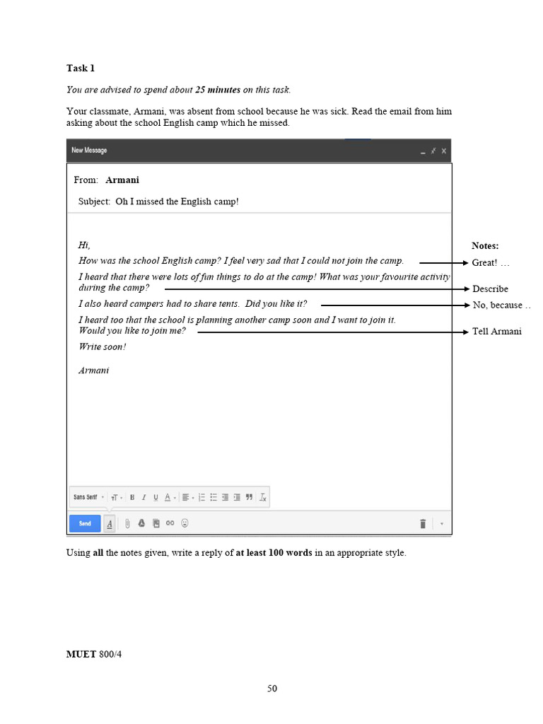 Writing (MUET) | PDF