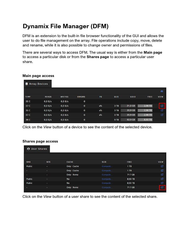 Dynamix File Manager | PDF | Computer File | Icon (Computing)