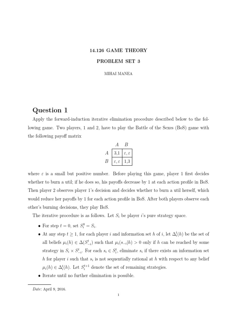 MIT14 126S16 ProblemSet 3 | PDF | Applied Mathematics | Systems Theory