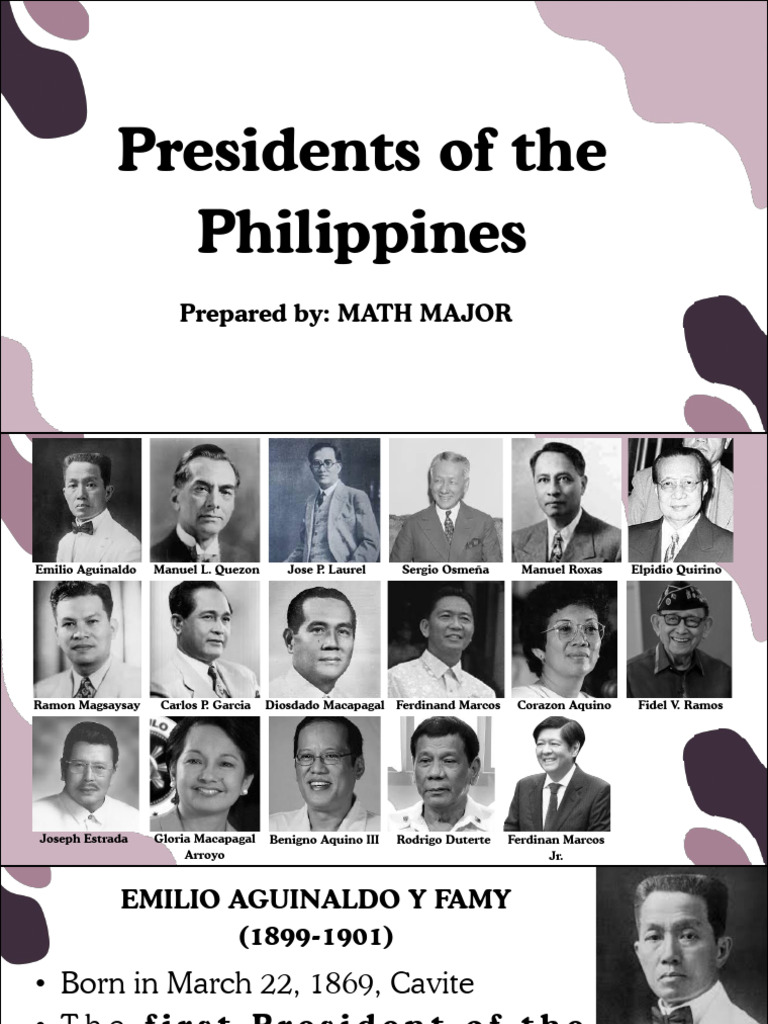 Presidents of the Philippines Overview | PDF | Corazon Aquino | Rodrigo ...